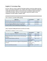 English 12 Curriculum Map