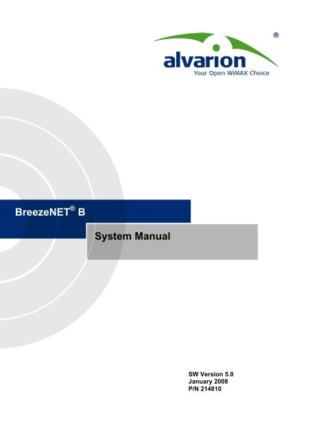 BreezeNET B System Manual - Alvarion