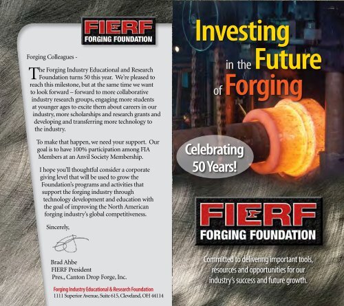 Investing ofForging - Forging Industry Association