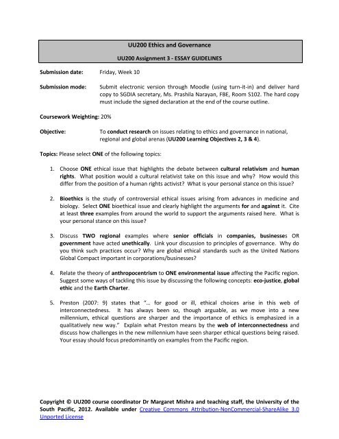 Uu200 Assignment 3 Essay Semester 2 2012 Research The