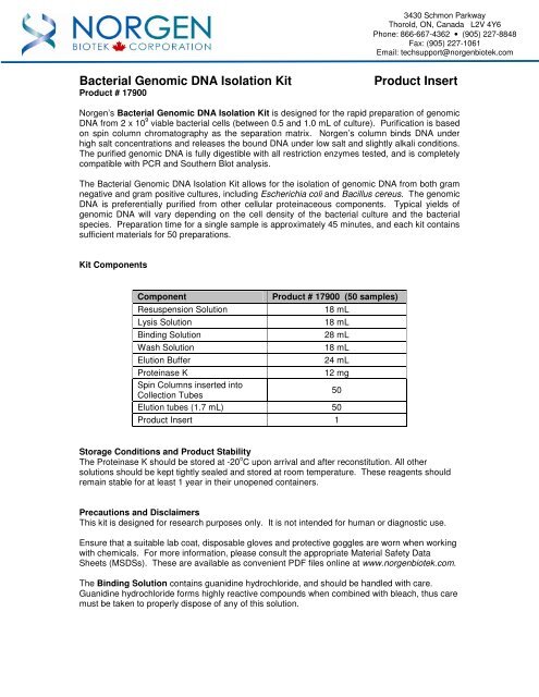 Bacterial Genomic DNA Isolation Kit - Interchim