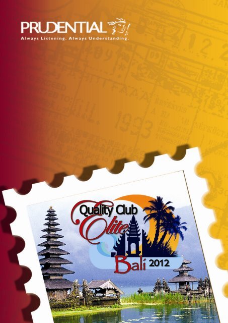 Version 2 as of 25 June Page 1 of 17 - Prudential QCE 2012 Bali