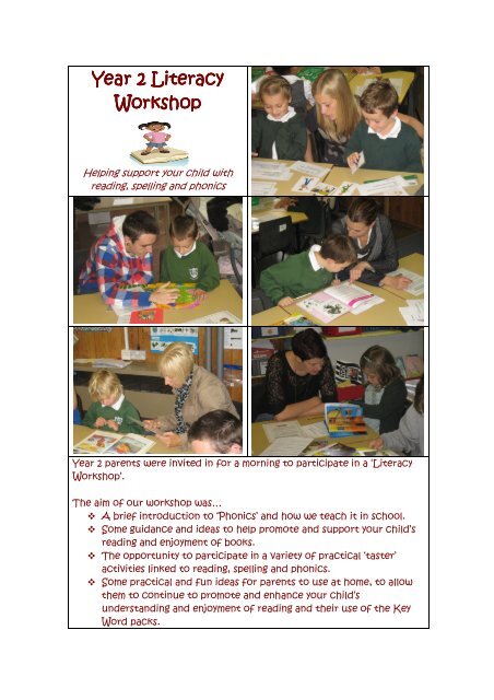 Year 2 Literacy Literacy Workshop - Gusford Primary School