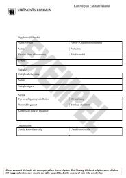 KONTROLLPLAN - EXEMPEL!