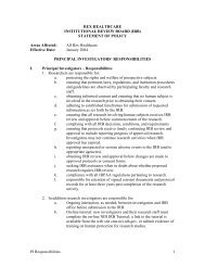 Rex Hospital Campus Map