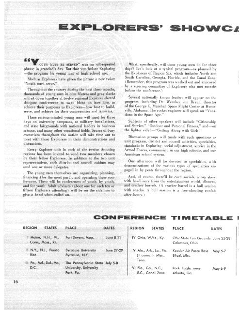 April 61 - History of Senior Scouting Programs of the BSA