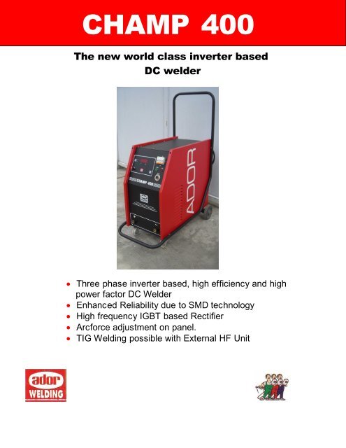 CHAMP 400 - Ador Welding Ltd