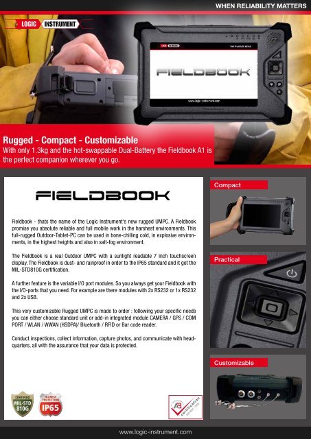 LCD display - Fieldbook A1
