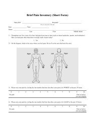 Patient Comfort Assessment Guide - Partners Against Pain