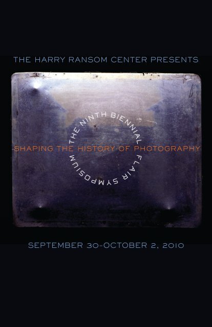 Program - Harry Ransom Center - The University of Texas at Austin