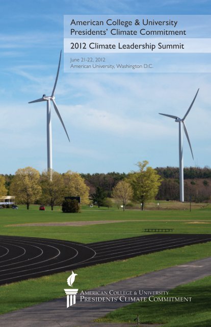 Climate Commitment 2012 Climate Leadership Summit