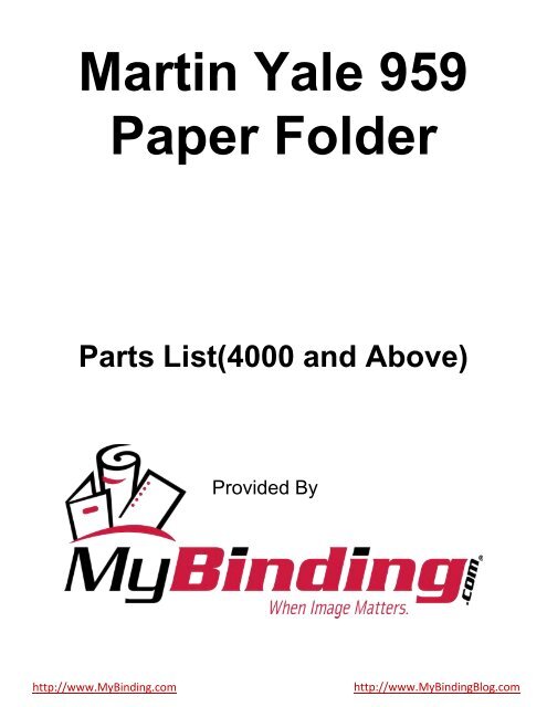 Martin Yale 959 Paper Folder