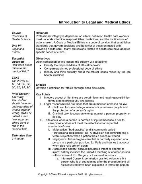 Introduction To Legal And Medical Ethics Texas Health Science introduction-to-legal-and-medical-ethics-texas-health-science