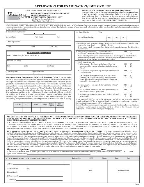 Westchester County Police Exam