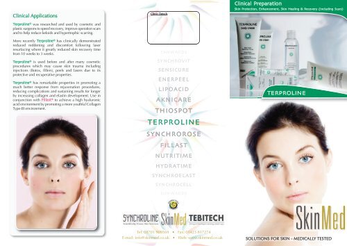 the Terproline Information Leaflet - SkinMed