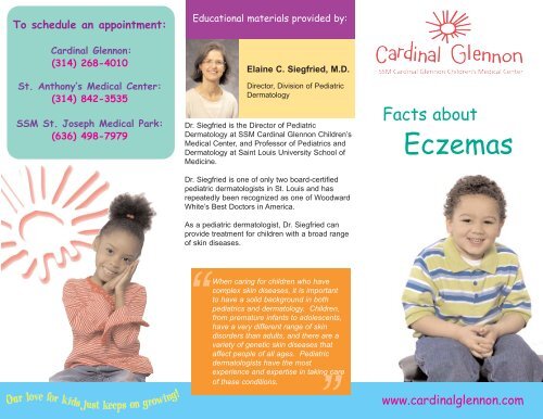 eczema brochure revised May 2009.qxp - SSM Cardinal Glennon ...