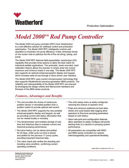 Weatherford Beam Pumps - The Best Picture Of Beam