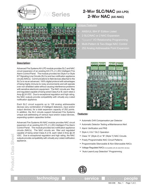 2-WAY SLC/NAC - Fire-Professionals.Com