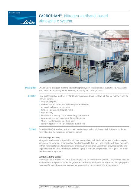 CARBOTHAN Nitrogen-Methanol based ... - Heat Treatment