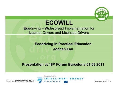 What is Ecodriving? - Ecodrive.org