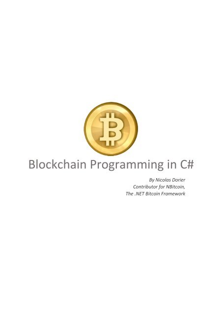Blockchain Programming in CSharp