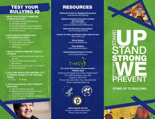 Bullying Brochure Print Out Pdf