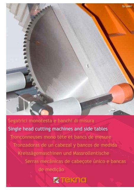 Single-head cutting machine