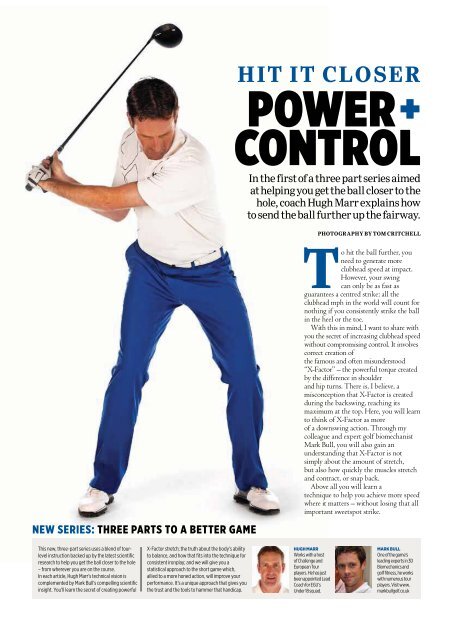 Hit it Closer - Power and control - Mark Bull Golf