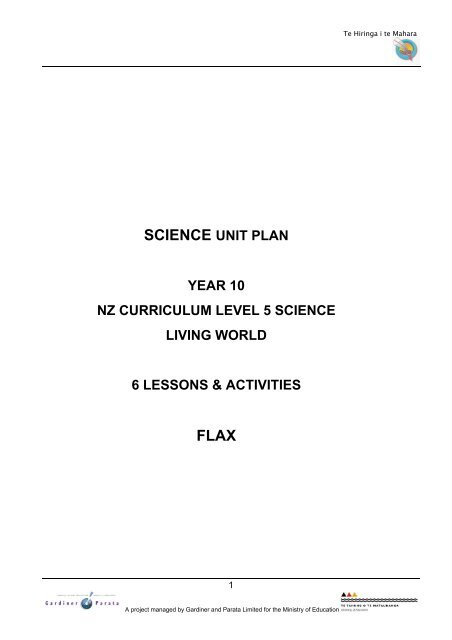 SCIENCE UNIT PLAN YEAR 10 NZ CURRICULUM ... - Zoe-s-wiki