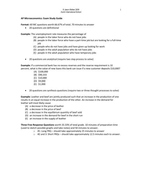 AP-Micro-Exam-study-guide
