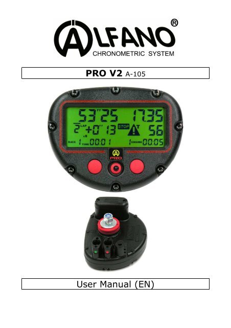 PRO V2 A-105 User Manual (EN) - Alfano
