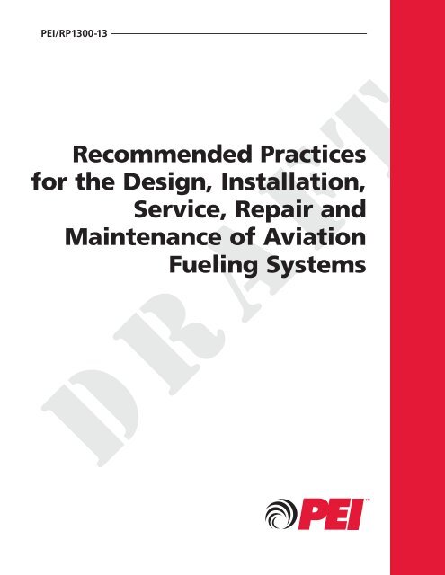 Recommended Practices for the Design, Installation, Service, Repair ...
