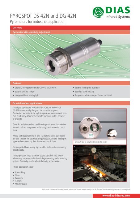PYROSPOT DS 42N and DG 42N - DIAS Infrared Systems