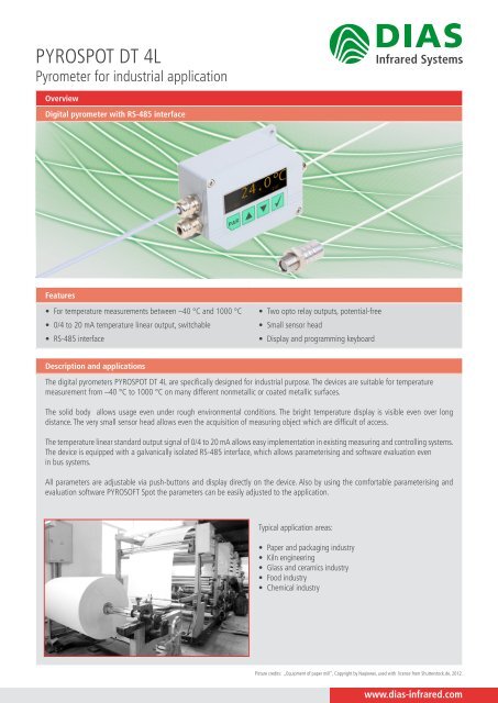 PYROSPOT DT 4L - DIAS Infrared Systems