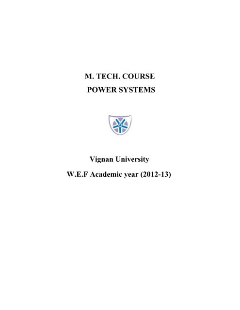 Course Syllabus - Vignan University