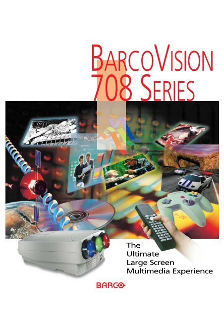 Barco Vision 708/708MM Brochure/Spec Sheet - CurtPalme.com
