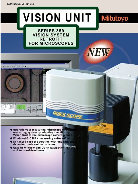 Vision Unit MTI - Mitutoyo America Corporation