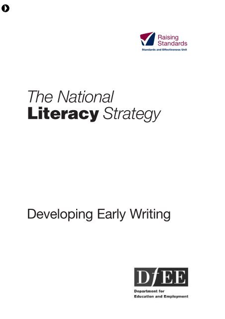 Developing early writing - PGCE
