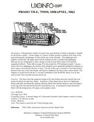 PROJECTILE, 155mm, WP, M825 & M825A1