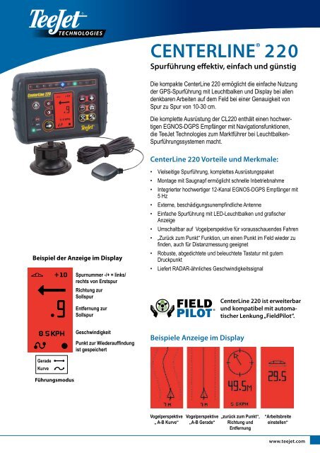 CenterLineÂ® 220 - TeeJet