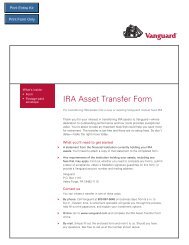 Vanguard 403(b)(7) New Account Application and Asset Transfer Form