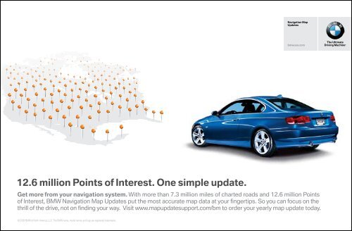 Print ads for BMW Navigation Map Updates - Chelsea Rathburn
