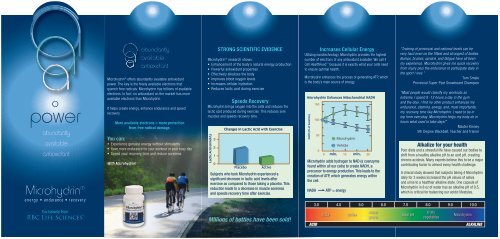 Microhydrin brochures - RBC Life