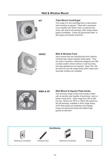 Wall & Window Mount - Fans Direct
