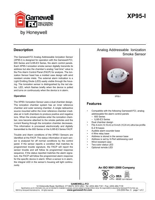 XP95-I - Advanced Alarm Systems