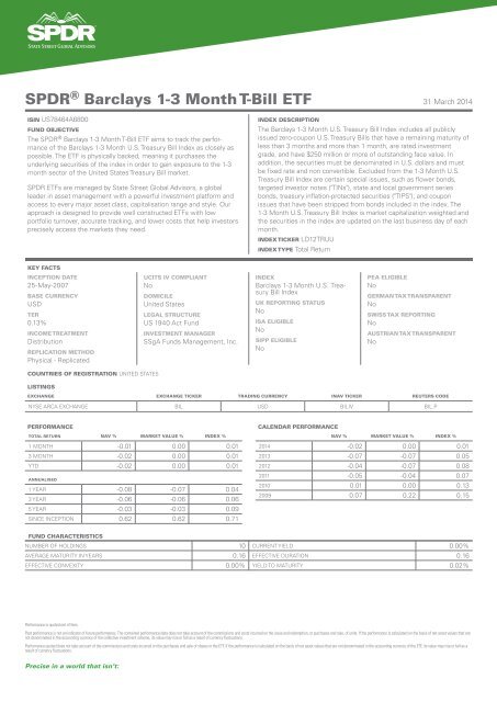 Fact SheetPDF - SPDR ETFs Europe