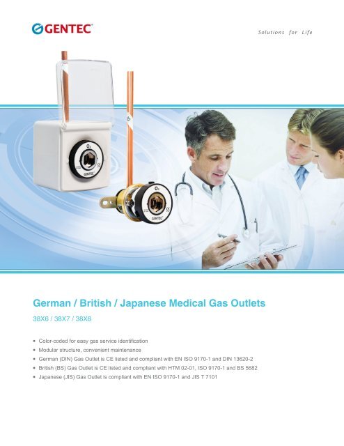 German / British / Japanese Medical Gas Outlets - Genstar ...