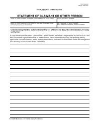 Form SSA-1696-U4 (05-2008) - Social Security