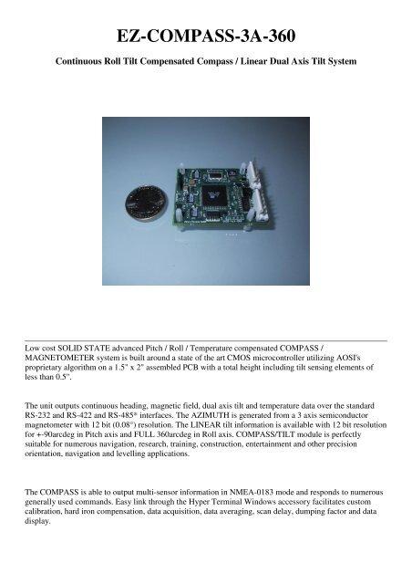 EZ-COMPASS-3A-360 - Rhopoint Components