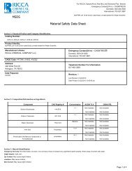 MSDS Material Safety Data Sheet - Weber Scientific